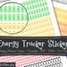 Energy Tracker Printable Planner Stickers, Battery Stickers, Silhouette ...