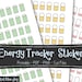 Chibi Energy Tracker Stickers, Printable Planner Stickers, Battery ...