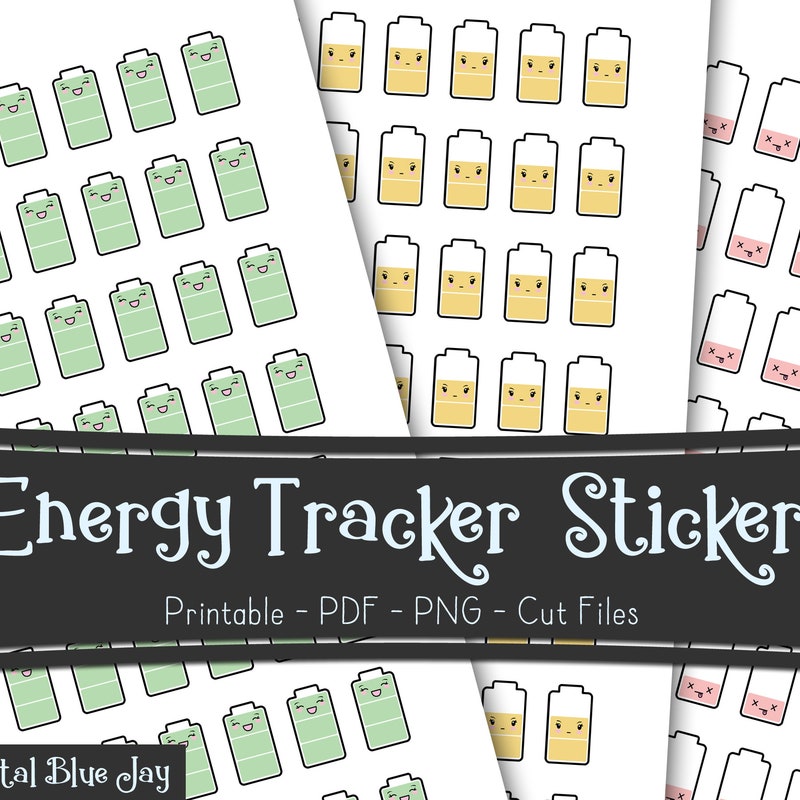 Battery Sticker Sheets - Etsy UK