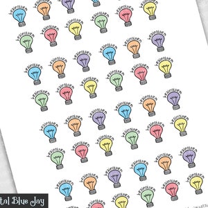 Writer Printable Planner Stickers Bundle, Write Brainstorm Outline Edit ...