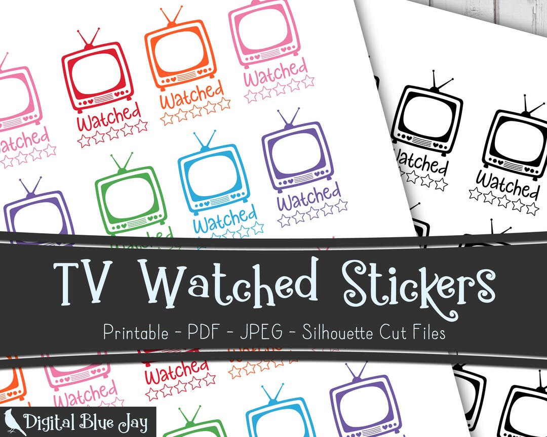 TV Planner Stickers, Movie Ratings Stickers, TV Rating, Movie Planner ...