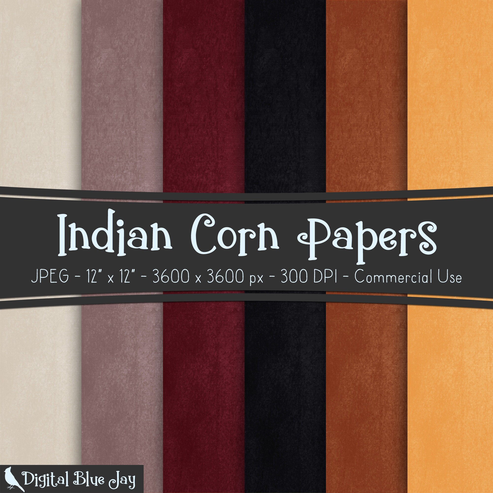 Indian Corn Texture Digital Papers Digital Scrap Booking | Etsy