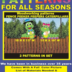 Fence Peeker Peepers Caterpillars,fence Sitters Barn Farm Woodworking ...