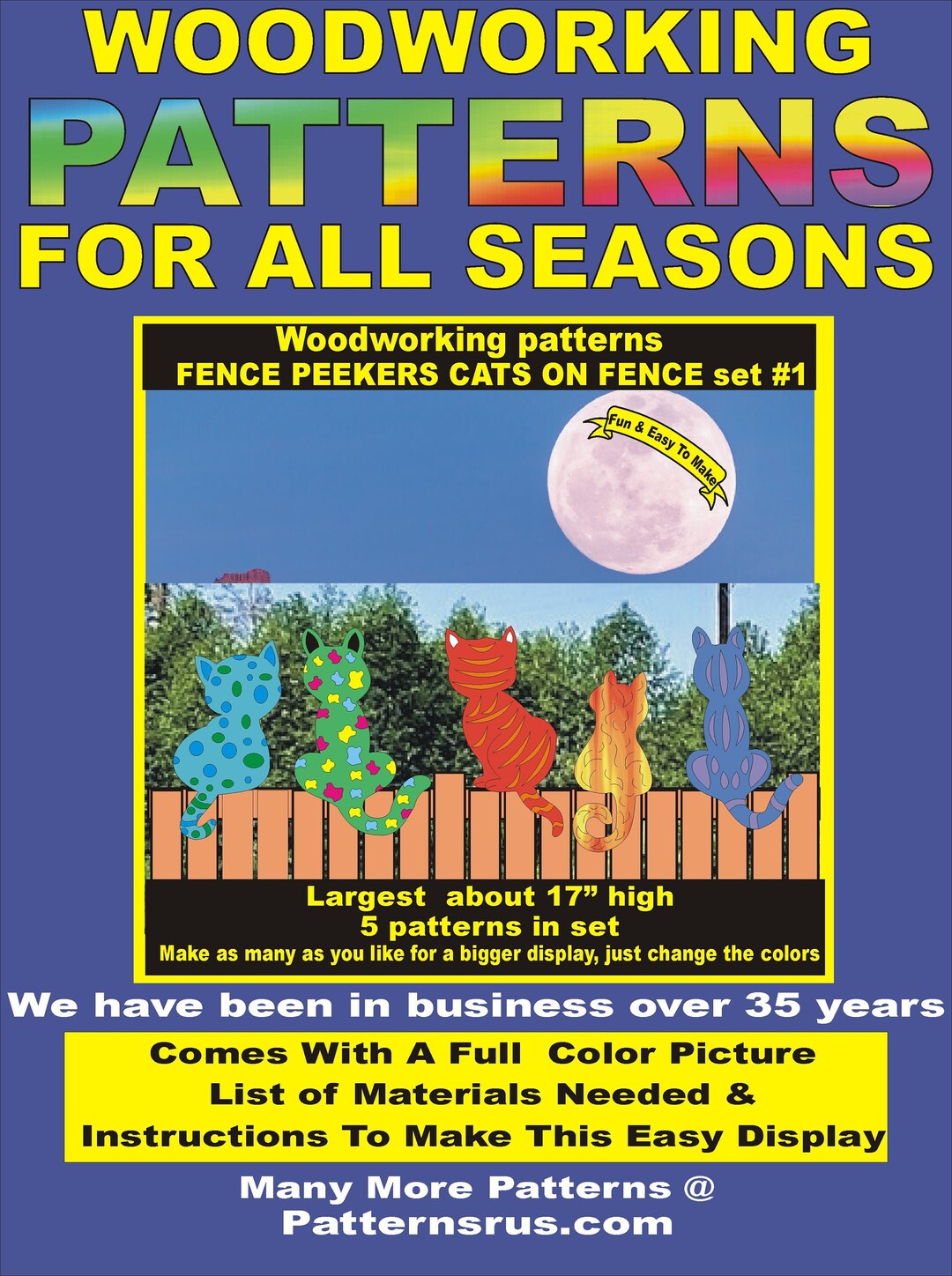 Fence Peekers Cats on Fence Set #1 ,animals Cats Fence Sitters ...