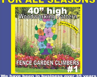 Flower Fence Art - Etsy