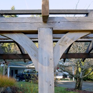 Curved Rafter Pergola Plan - Etsy