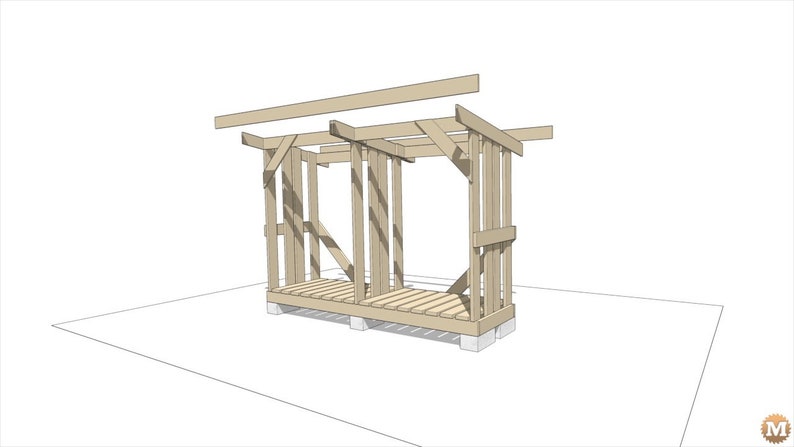 Simple Firewood Drying Shed – Digital Plan - Etsy