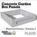 Concrete Garden Box Panels - Version I Plan - Etsy