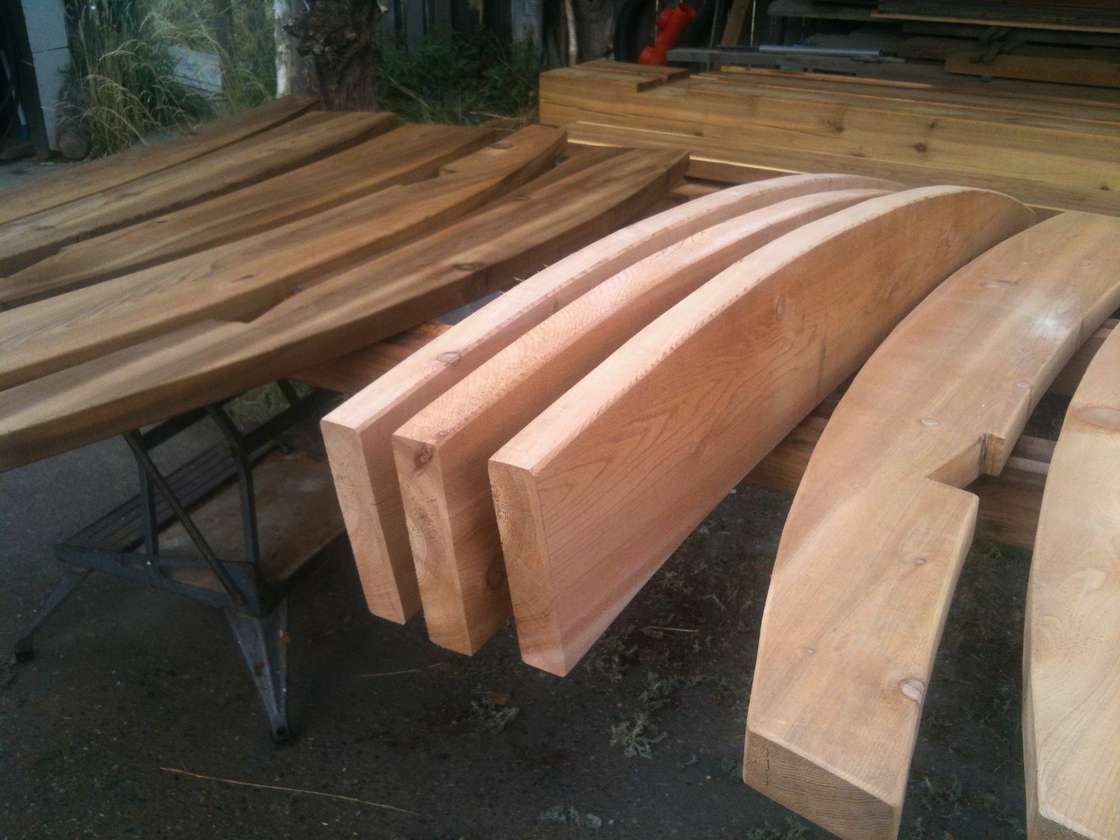 Curved Rafter Pergola Plan - Etsy