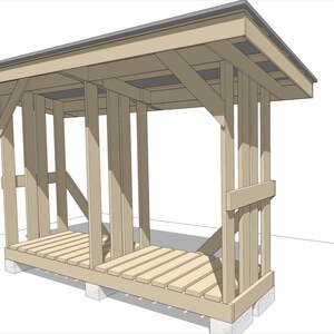 Simple Firewood Drying Shed – Digital Plan - Etsy