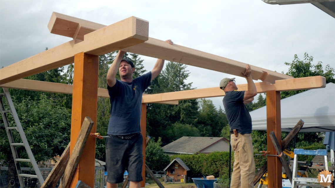 Three Gable Timber Frame Style Pavilion Plan - Etsy