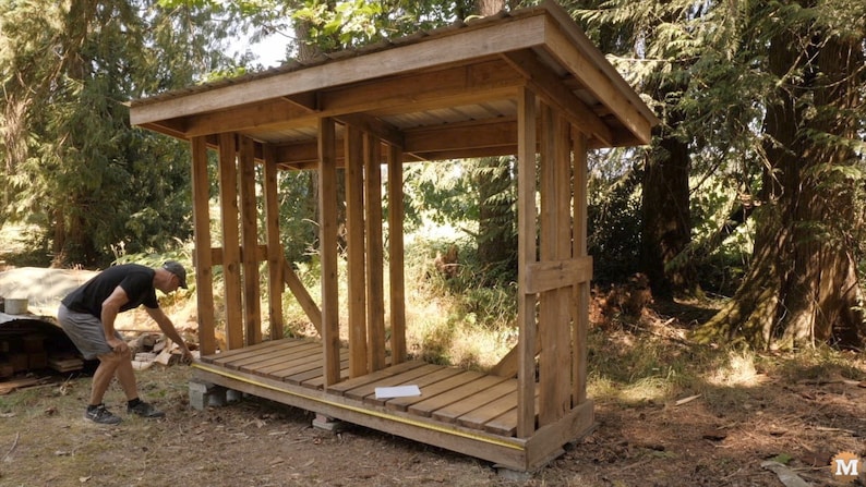 Simple Firewood Drying Shed – Digital Plan - Etsy