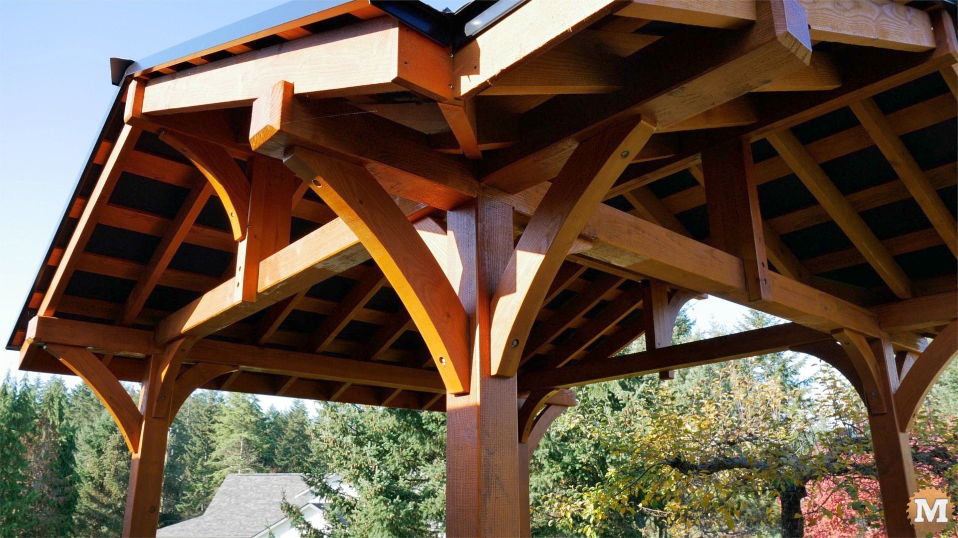 Three Gable Timber Frame Style Pavilion Plan - Etsy