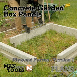 Concrete Garden Box Panels - Version I Plan - Etsy