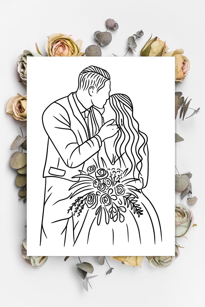 50 Couples in Love Coloring Pages for Adolescents or Adults - Etsy