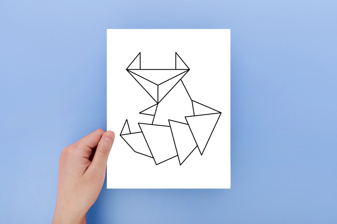 30 Assorted Origami Animal Coloring Pages for Kids or Adults Alike ...