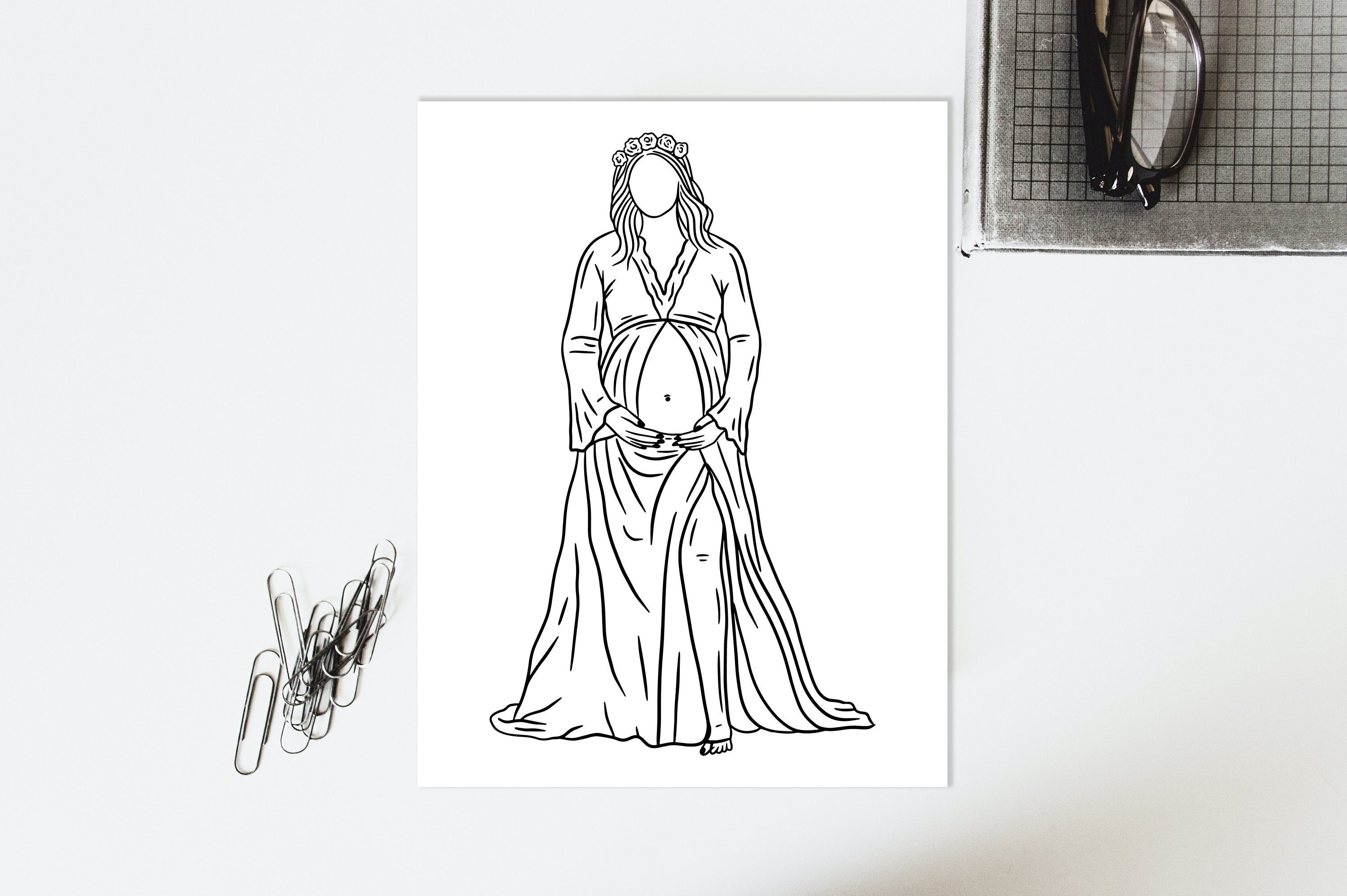 15 Maternity Coloring Pages for Adolescents or Adults Alike ...