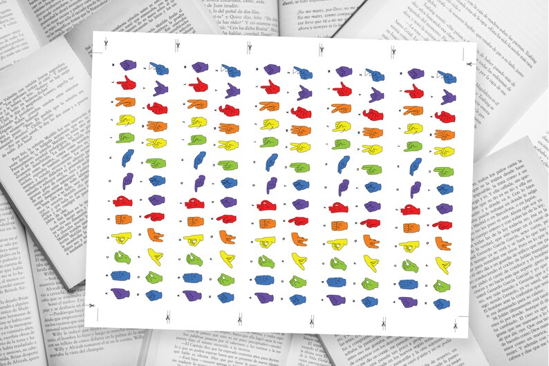 Learning American Sign Language Student Bookmarks | Double Sided ...