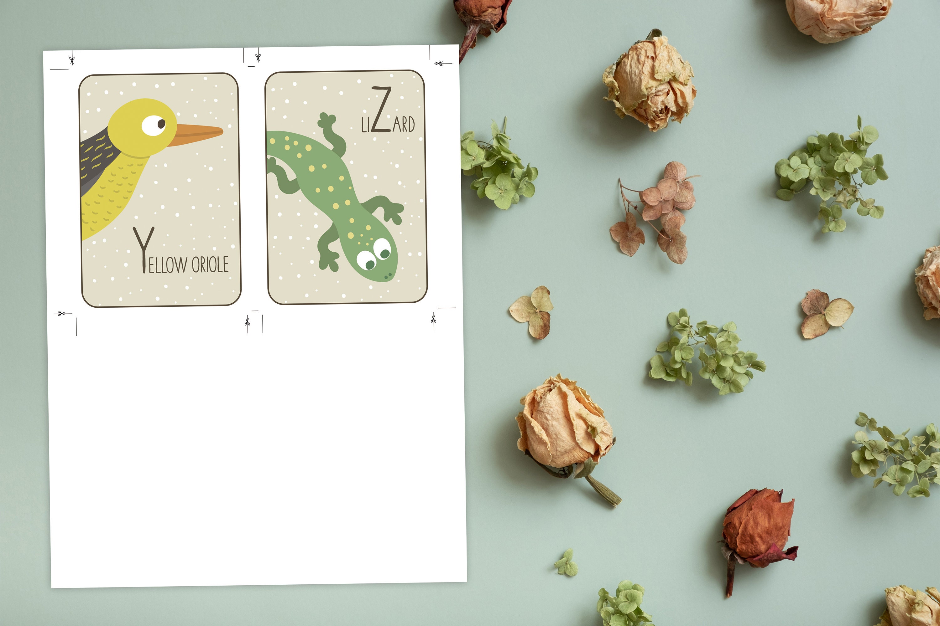 26 English Alphabet Woodland Forest Animal Themed Flashcards | Activity ...