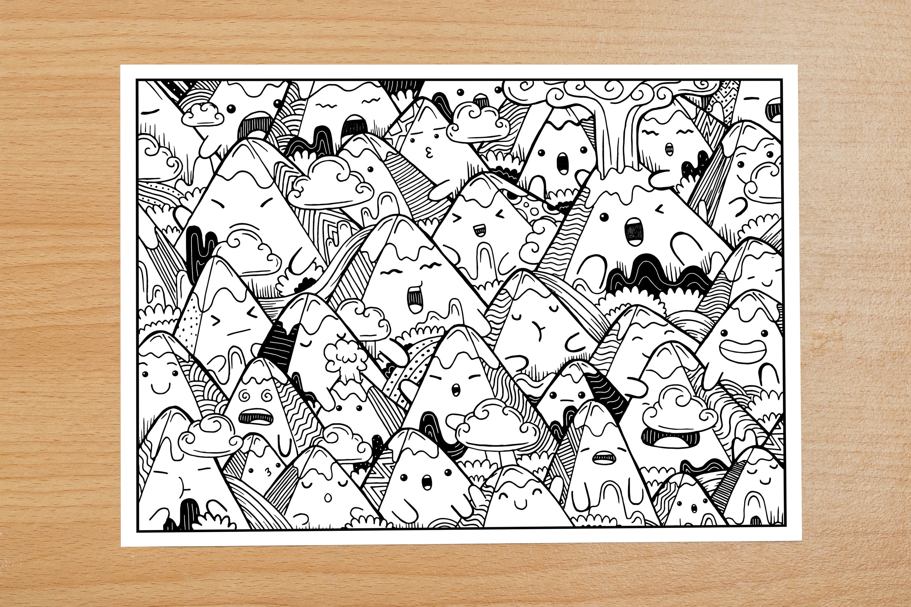 20 Assorted Coloring Pages for Kids or Adults Alike Collage Design ...