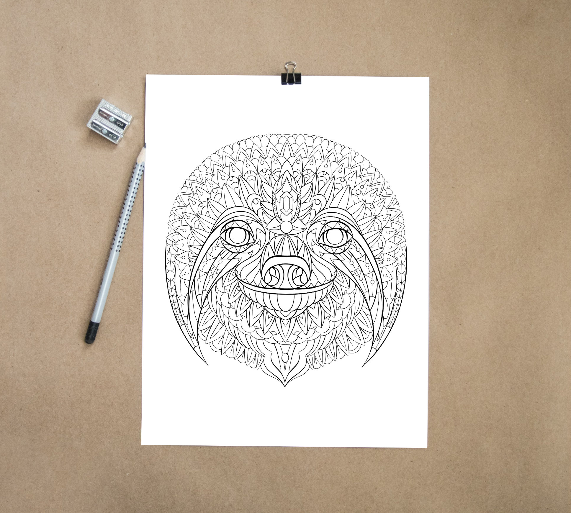 20 Geometric Animal Coloring Pages for Kids or Adults Alike Unique ...