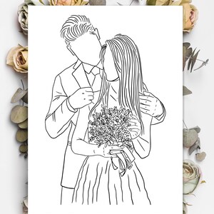 50 Couples in Love Coloring Pages for Adolescents or Adults Alike ...