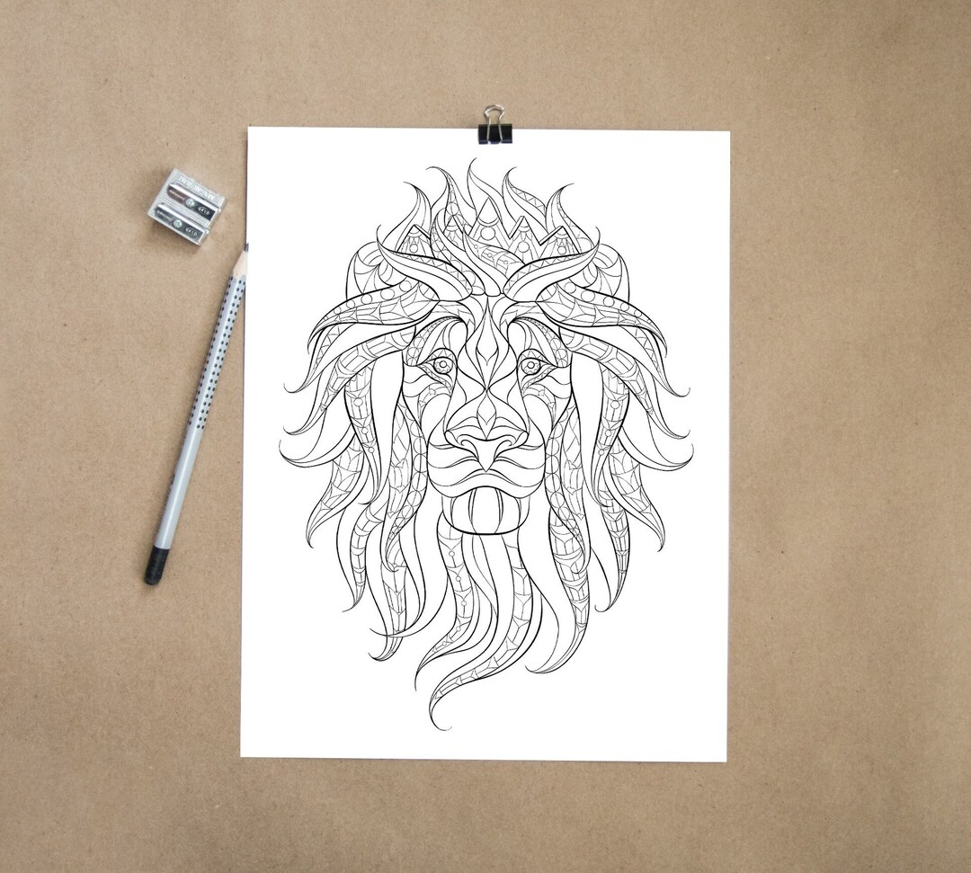 20 Geometric Animal Coloring Pages for Kids or Adults Alike! | Unique ...