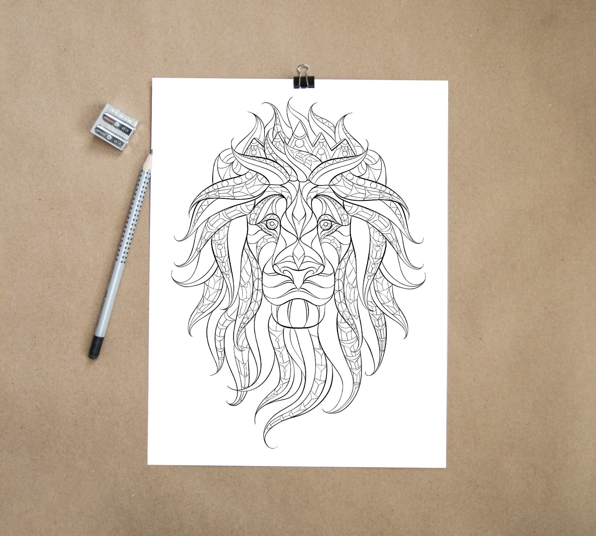 20 Geometric Animal Coloring Pages for Kids or Adults Alike! | Unique ...