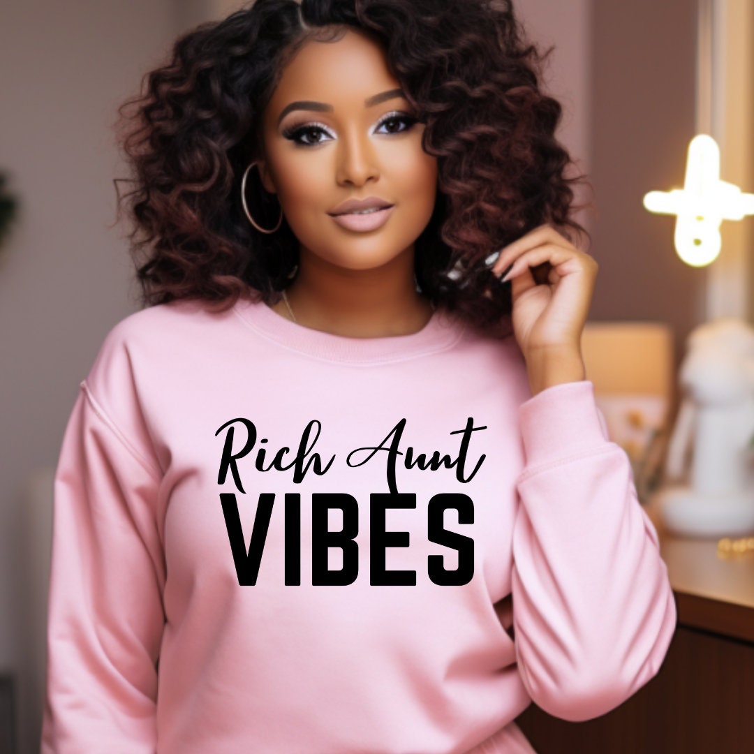 Rich Aunt Vibes Svg, Family - Etsy