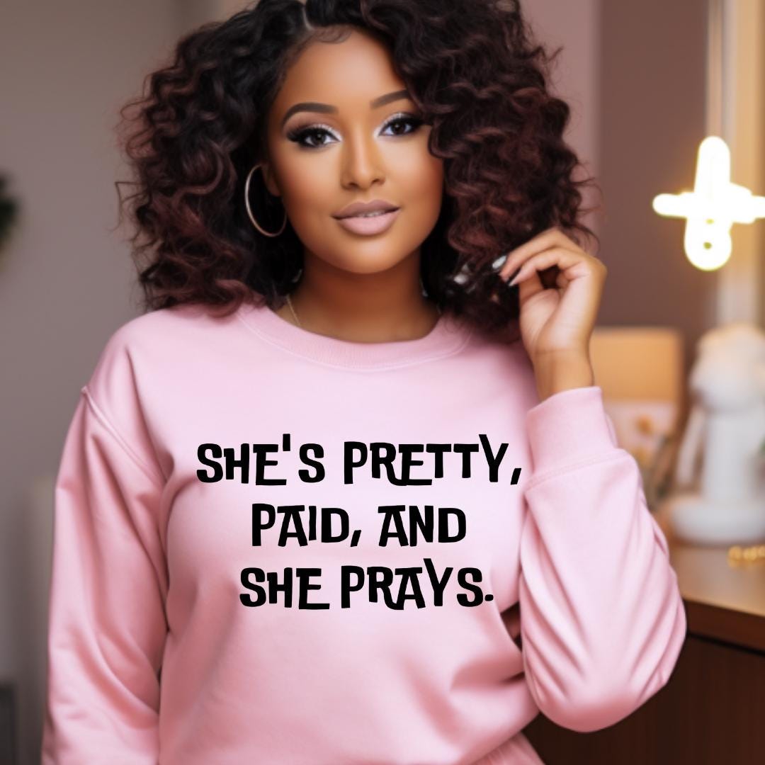 She's Pretty Paid and She Prays Svg, Christian Svg, Church Svg, Self ...