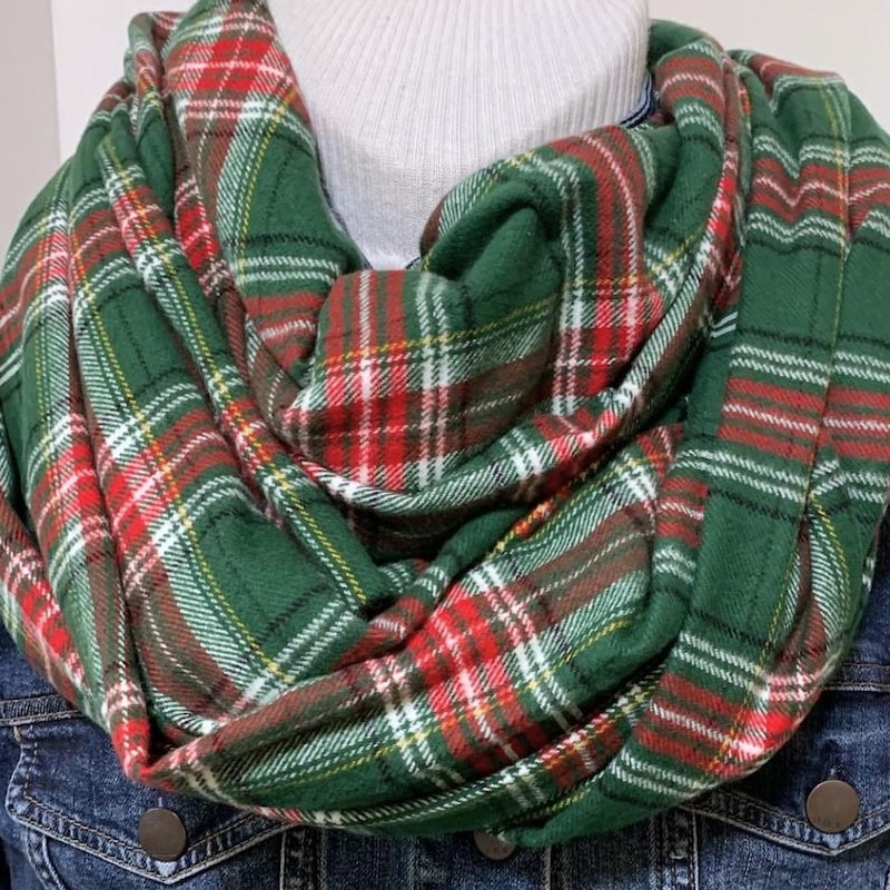 Santa Scarf - Etsy