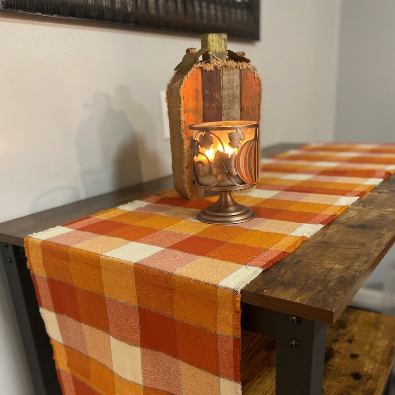 Orange Table Runner - Etsy