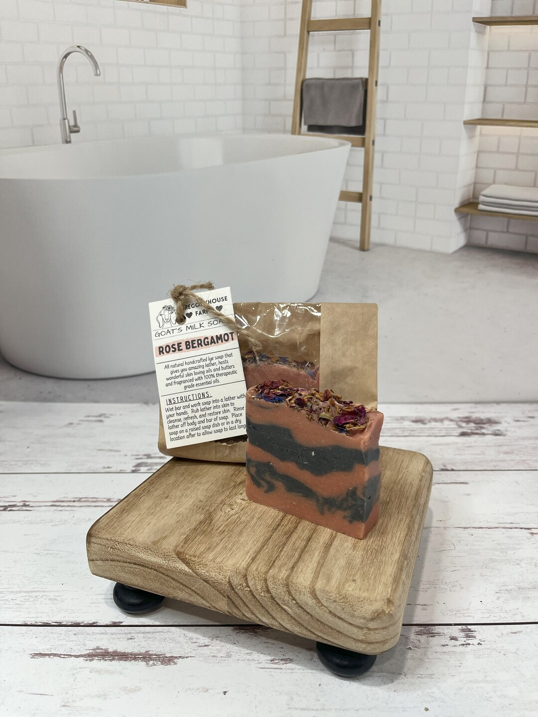 Rose Bergamot Goat Milk Soap/ Farm Fresh/ Handmade Soap/ Natural Soap ...