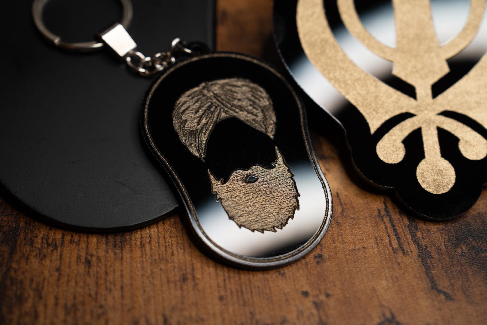 Sikh Symbol Khanda Car Mirror Hang + Keychain Bundle: Punjabi Pride ...