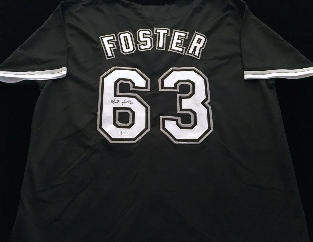 Matt Foster Signed Autographed Black Rookie Baseball Jersey With ...