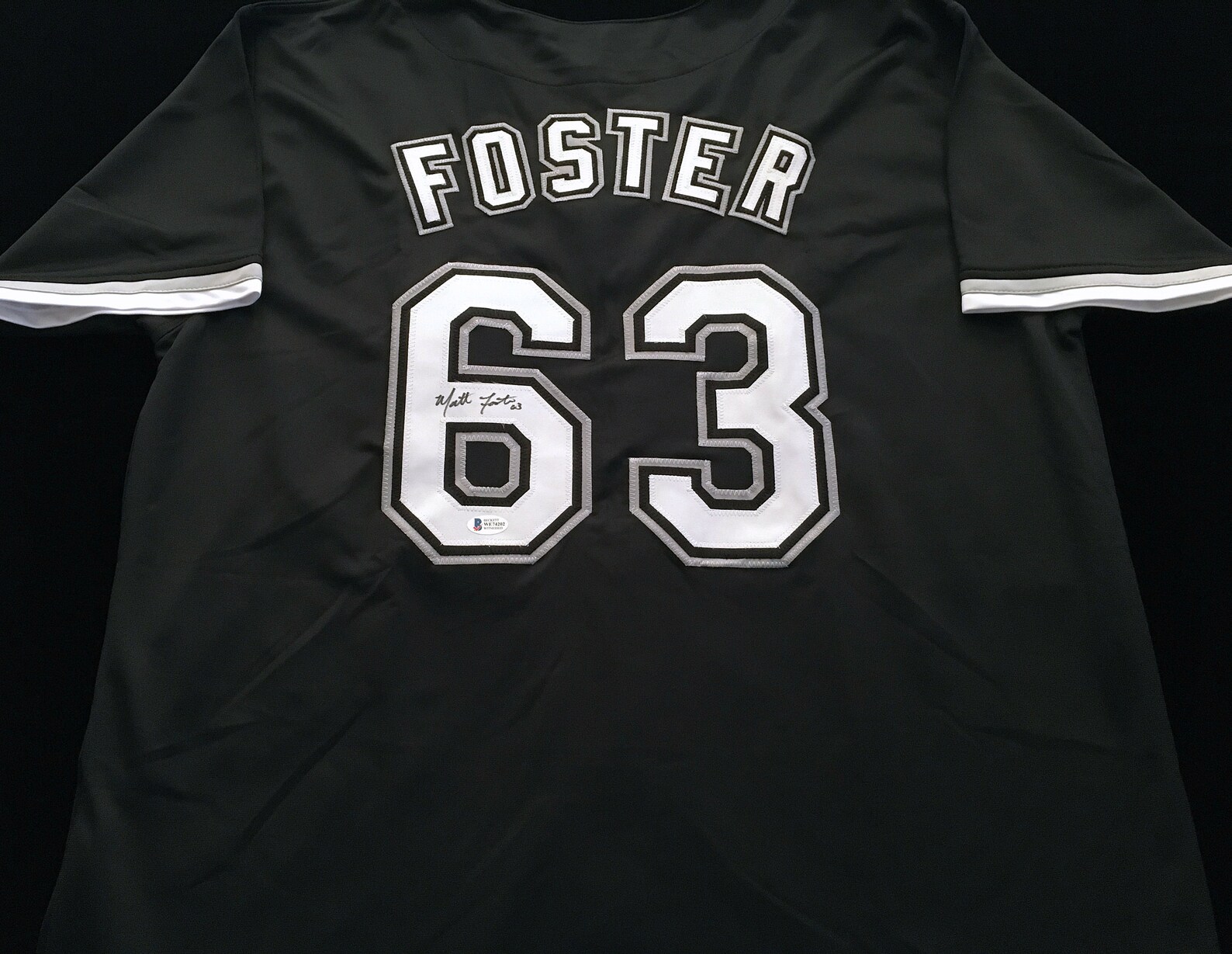 Matt Foster Signed Autographed Black Rookie Baseball Jersey - Etsy
