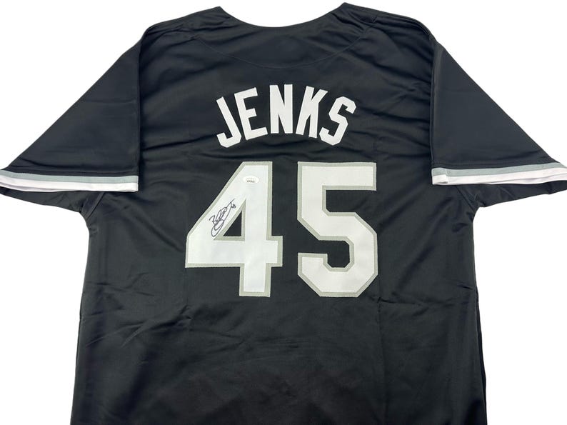 Bobby Jenks Signed Autographed Black Baseball Jersey With JSA COA ...
