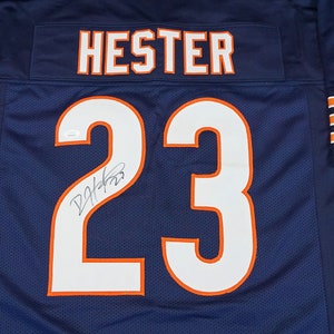 Devin Hester Signed Autographed Blue Football Jersey With JSA - Etsy