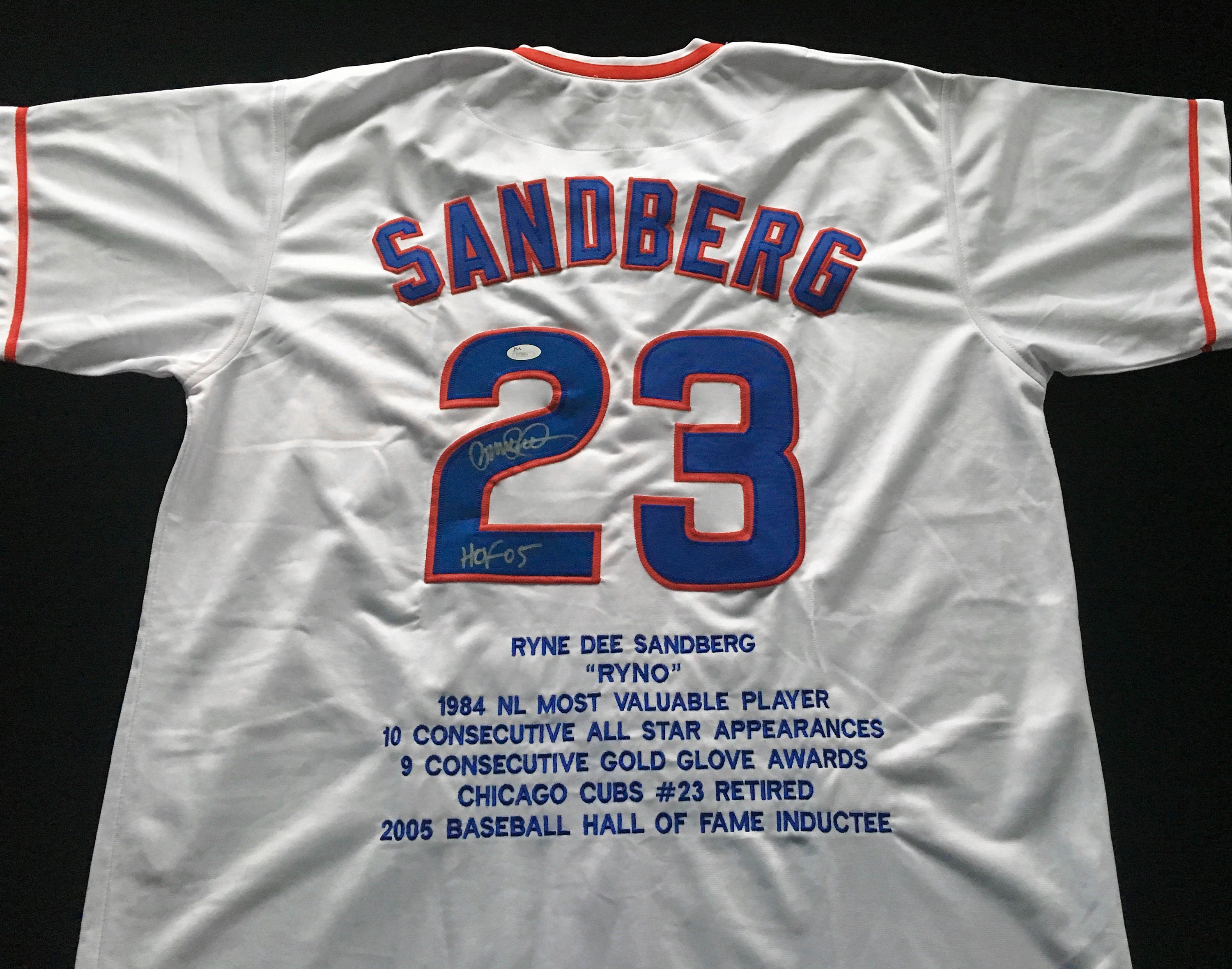 Prints Home Décor Framed Ryne Sandberg Autograph Replica Print Ryno ...