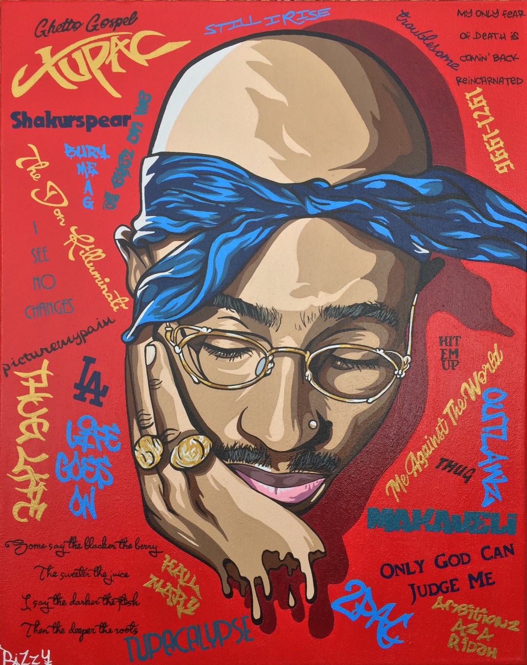 Tupac Canvas Print - Etsy