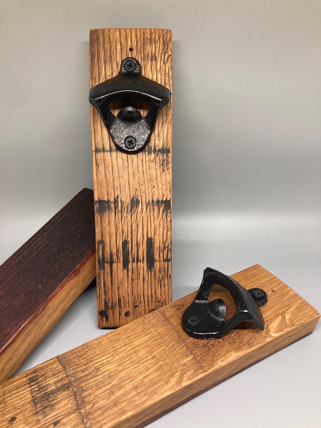 Oak Barrel Wall Mount Bottle Openers - Includes Mounting Hardware! - Etsy