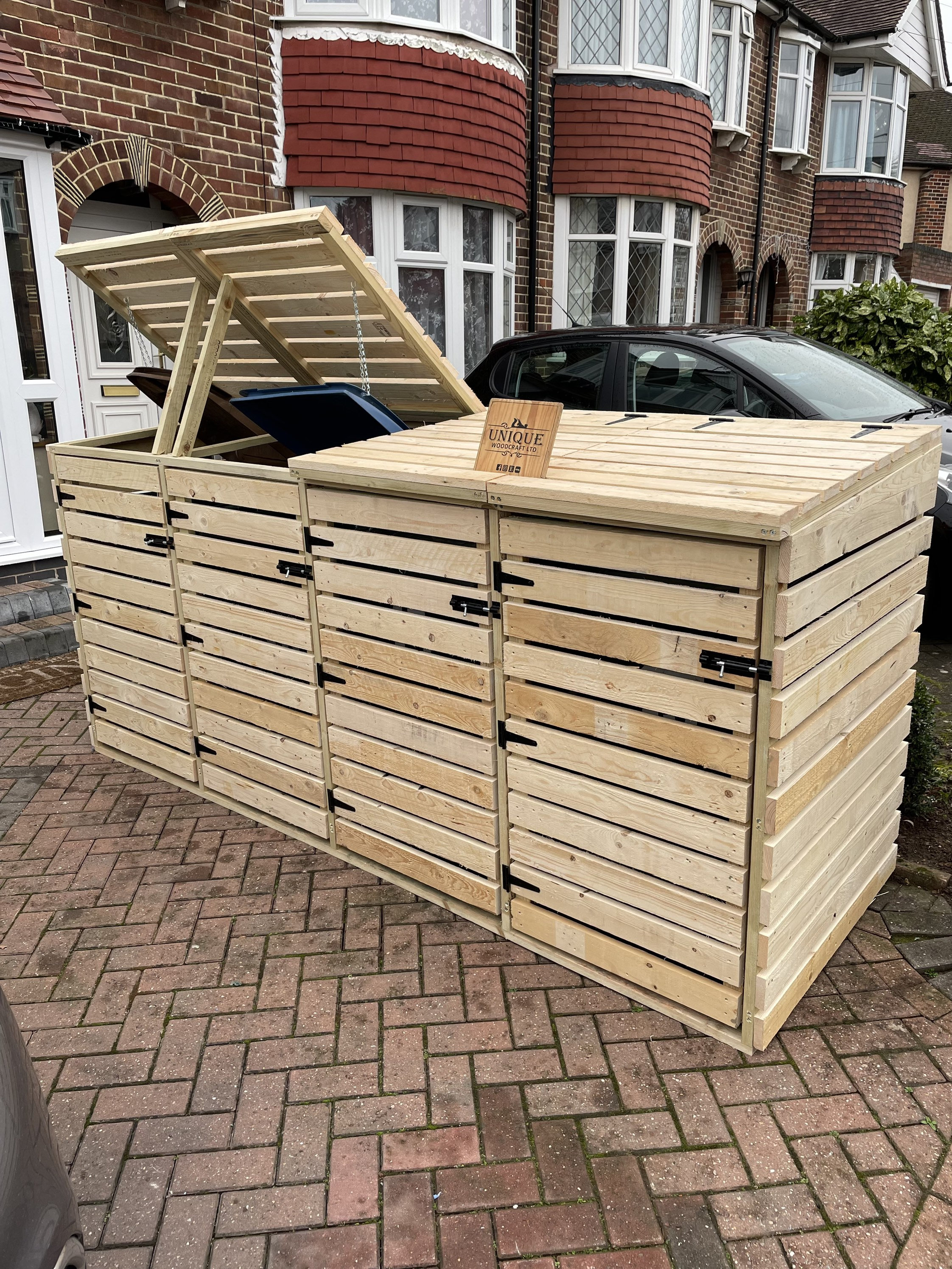 4 Bin Storage Unit - Etsy