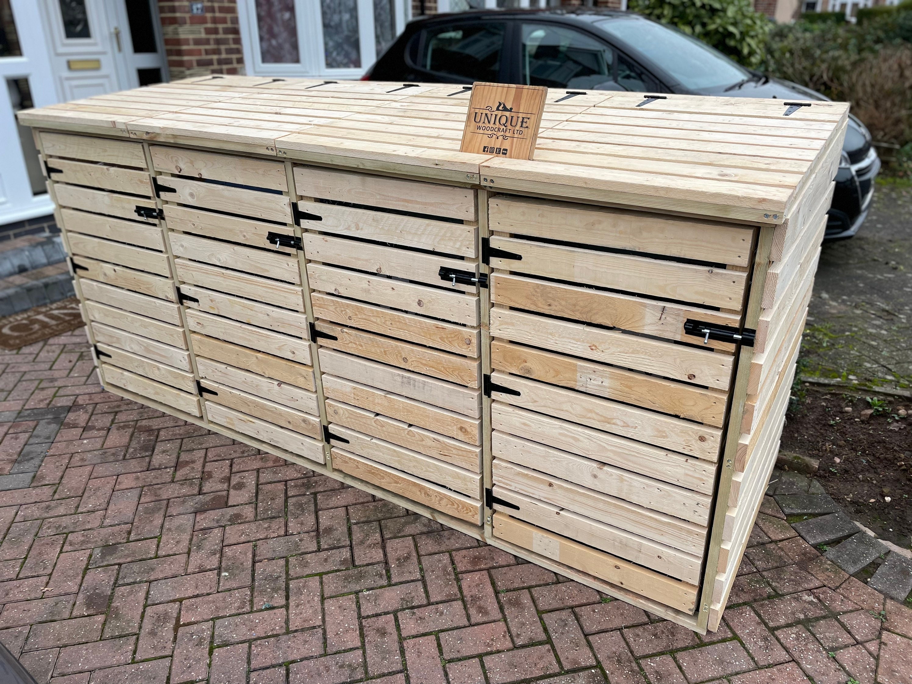 4 Bin Storage Unit - Etsy