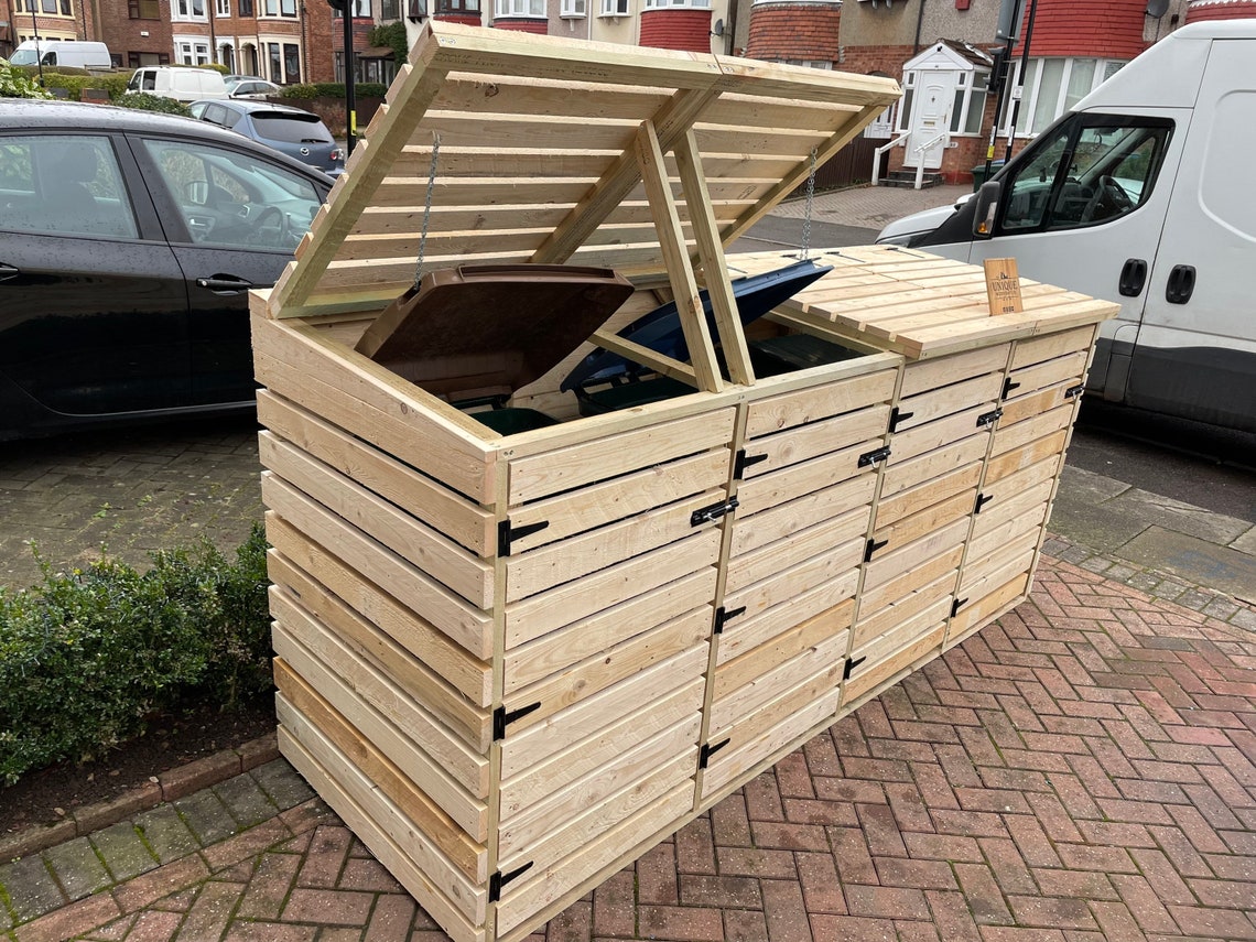 4 Bin Storage Unit - Etsy