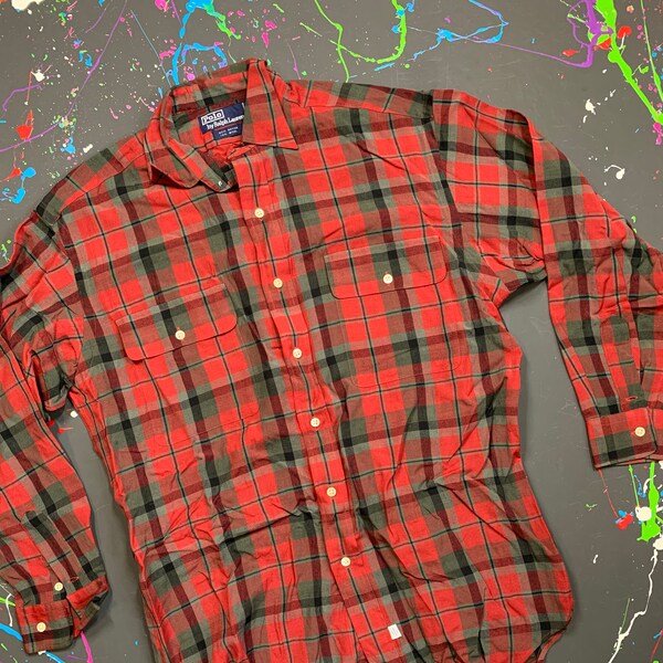 90s Plaid Shirt - Etsy