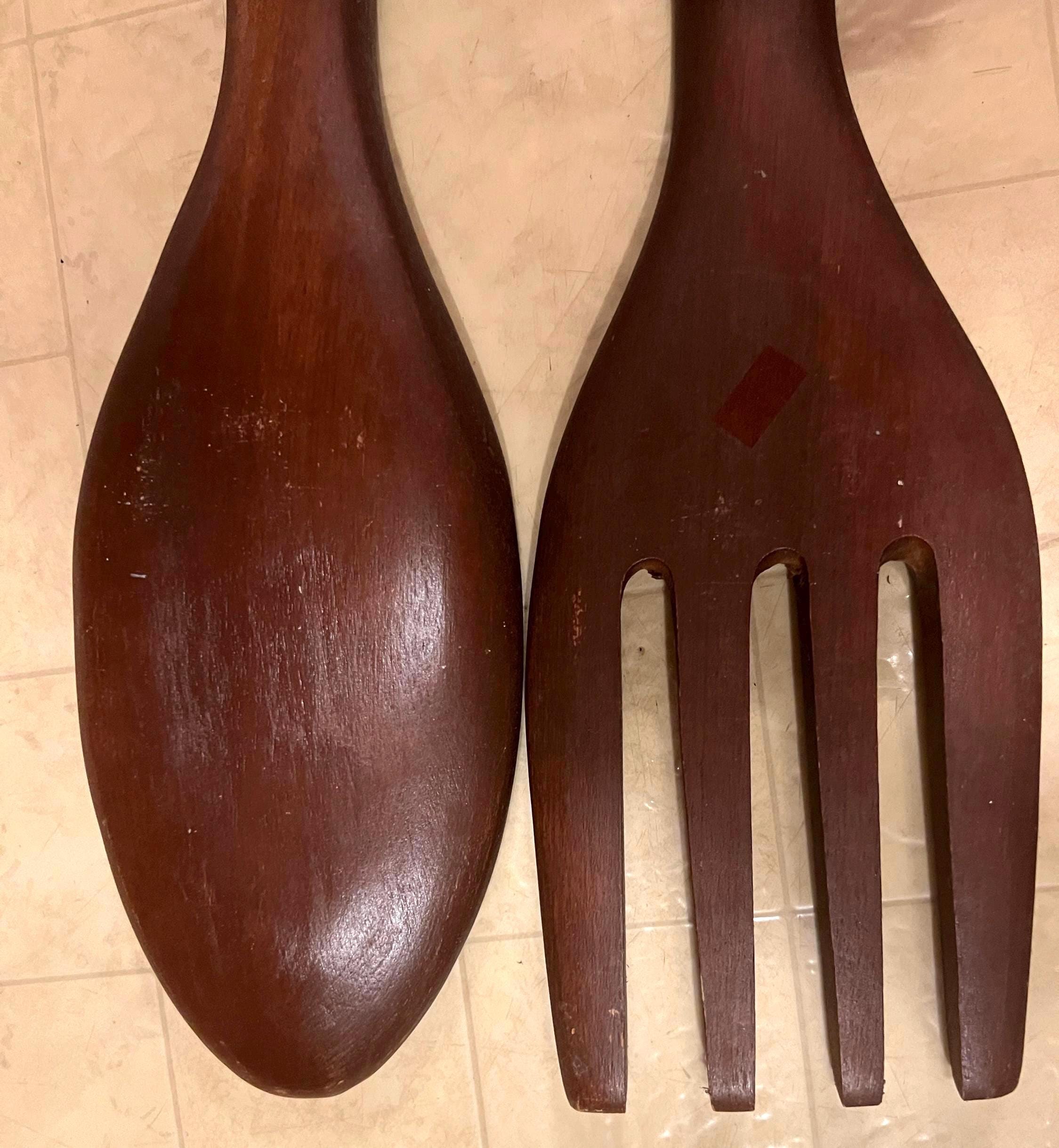 Vintage Wooden Spoon and Fork Decor - Etsy