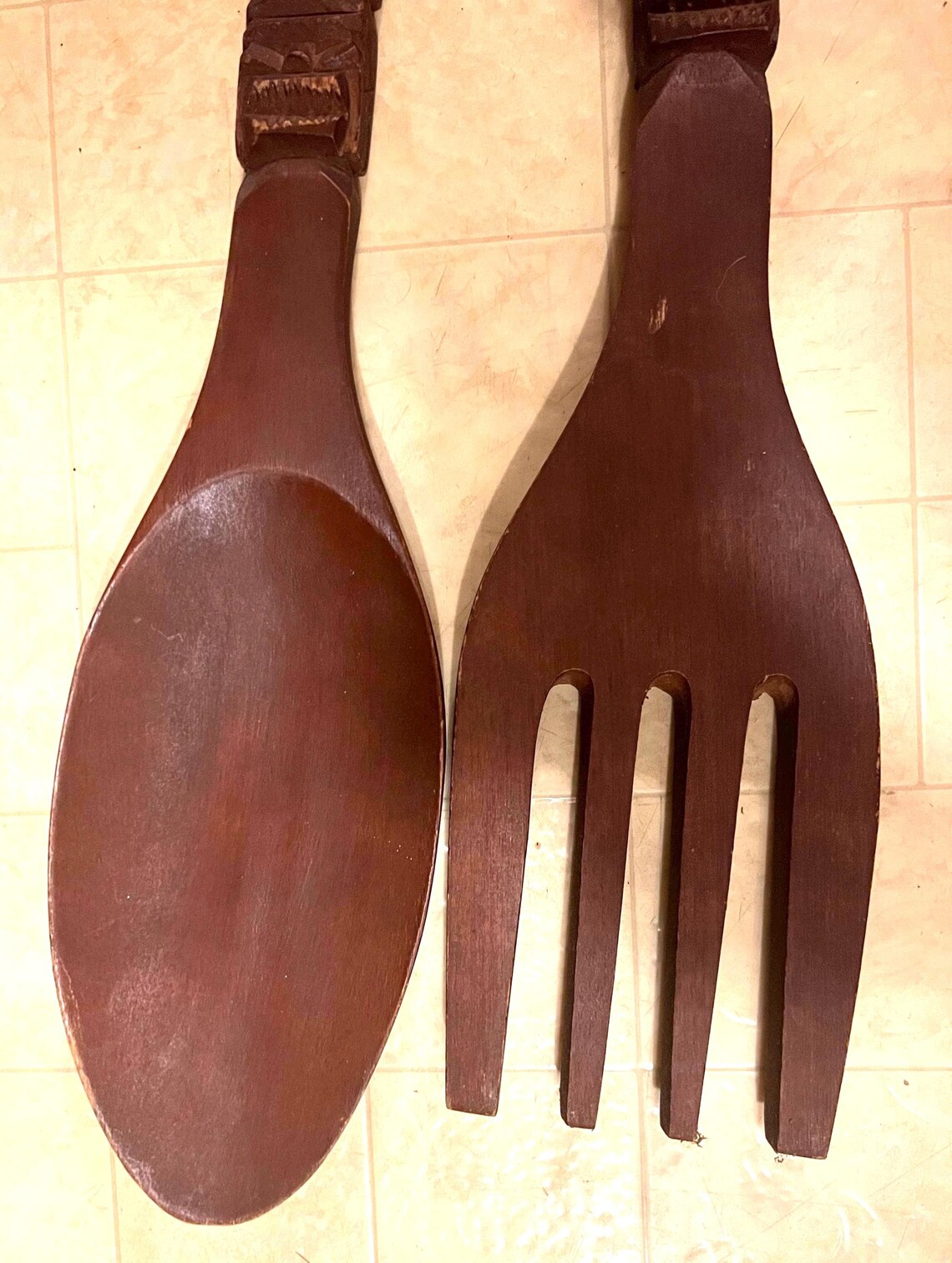 Vintage Wooden Spoon and Fork Decor - Etsy