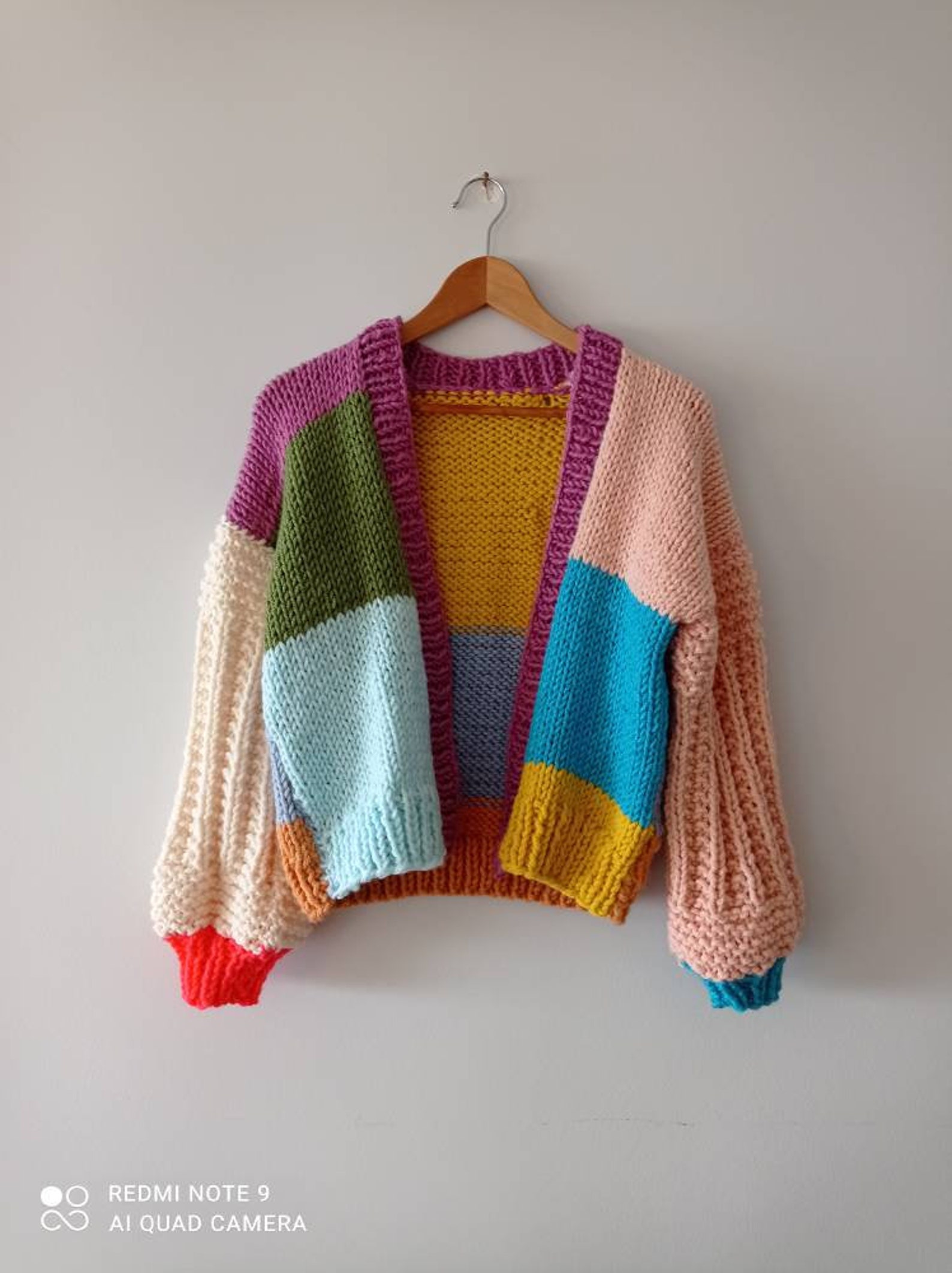 Woman chunky cardiganWool chunky knit oversize colorful | Etsy