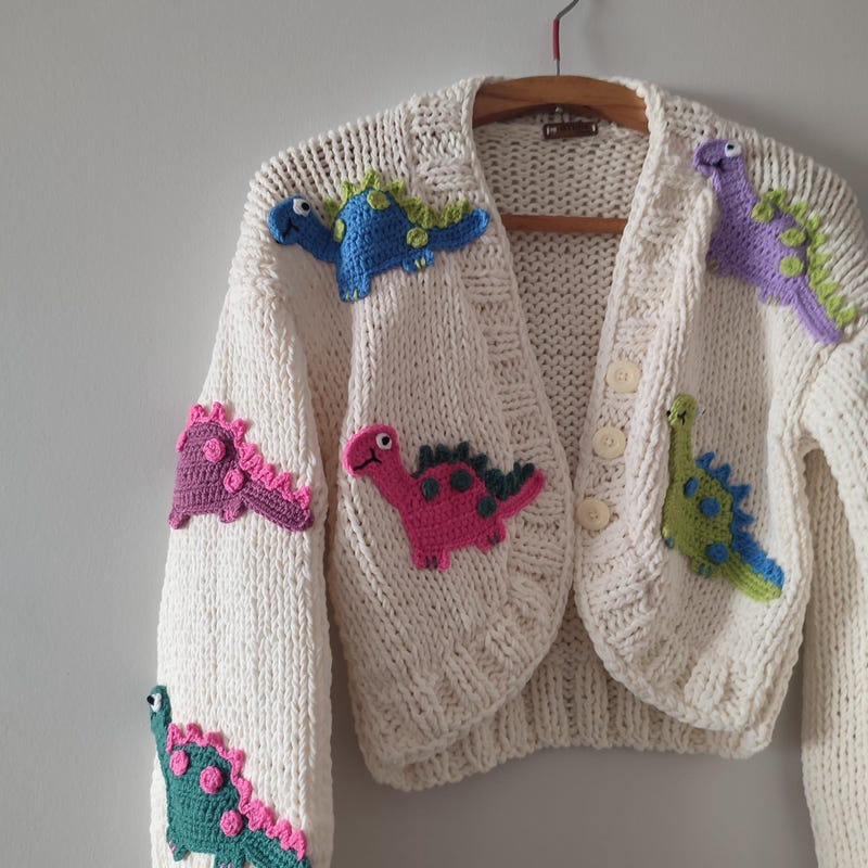 Dinosaur Sweater - Etsy