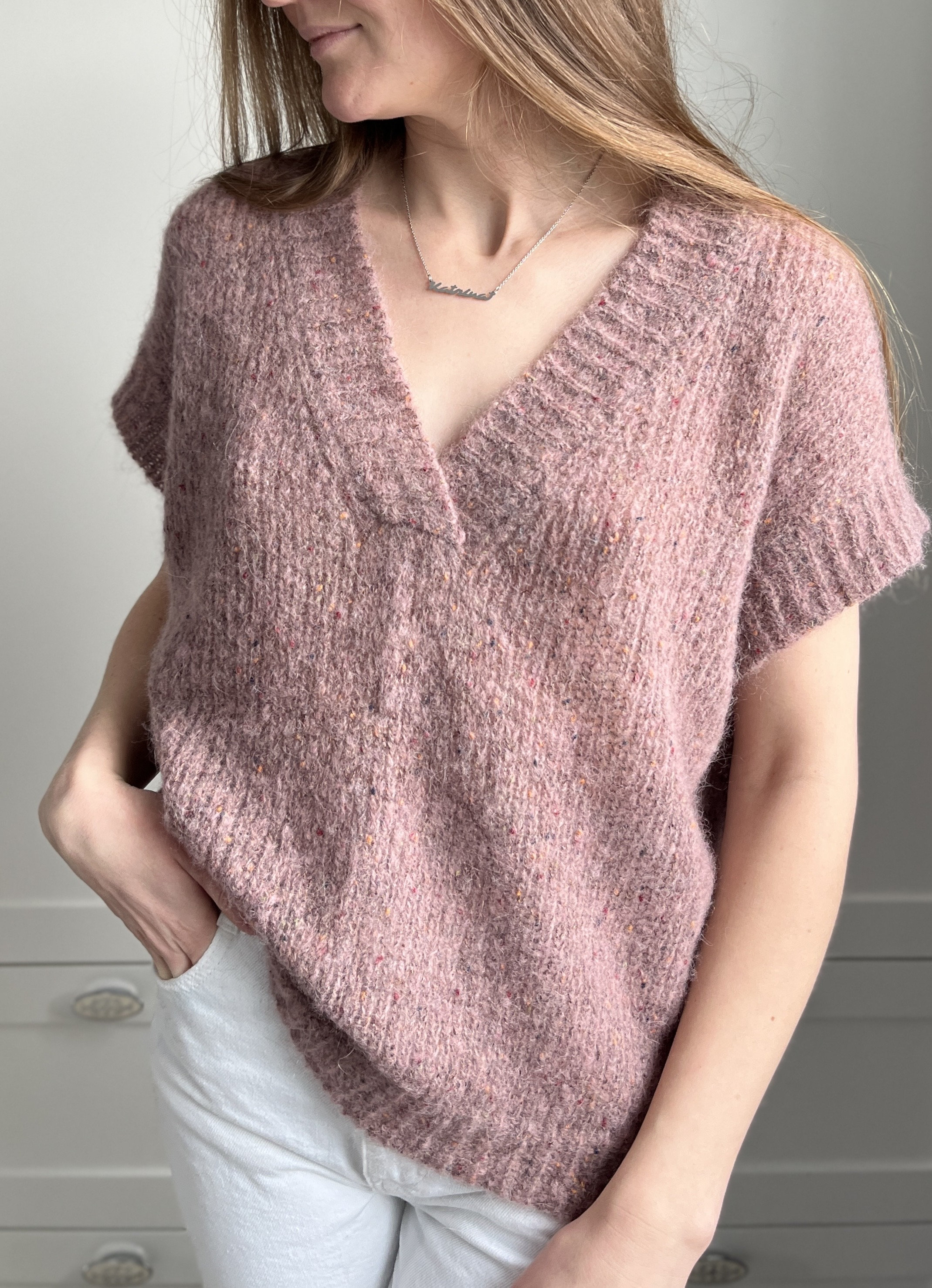 Grey Mohair Alpaca Knitted Vest. Deep V Neck Knit Vest. - Etsy